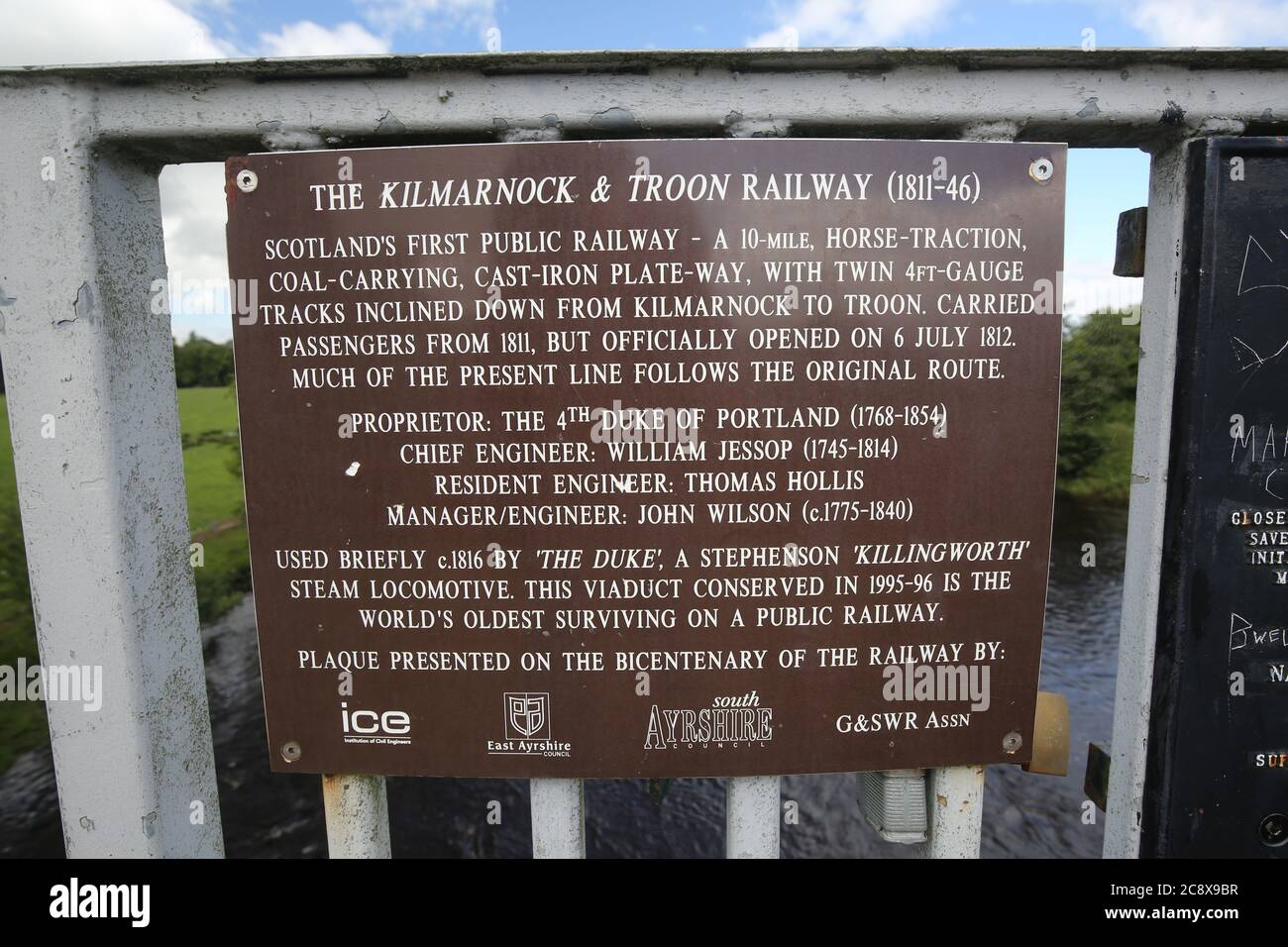 Scotland, Ayrshire, July 2020 Laigh Milton Viaduct:or Milton Bridge ...