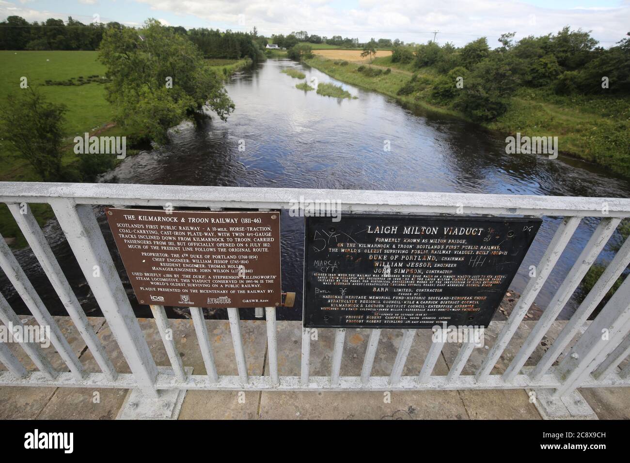 Scotland, Ayrshire, July 2020 Laigh Milton Viaduct:or Milton Bridge ...