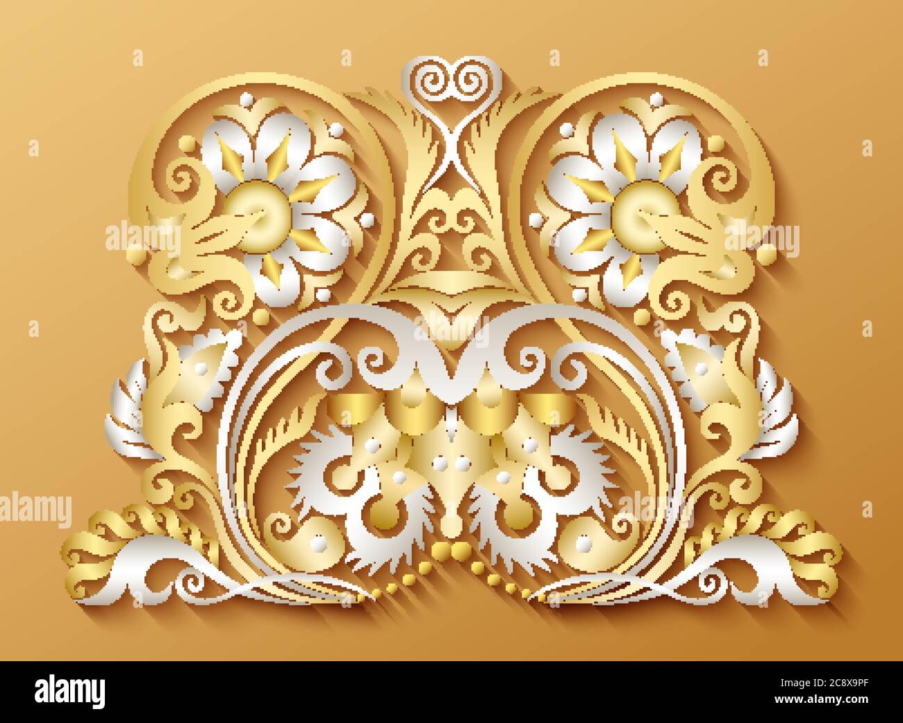 Vector ornamental nature vintage illustration Stock Vector Image & Art ...