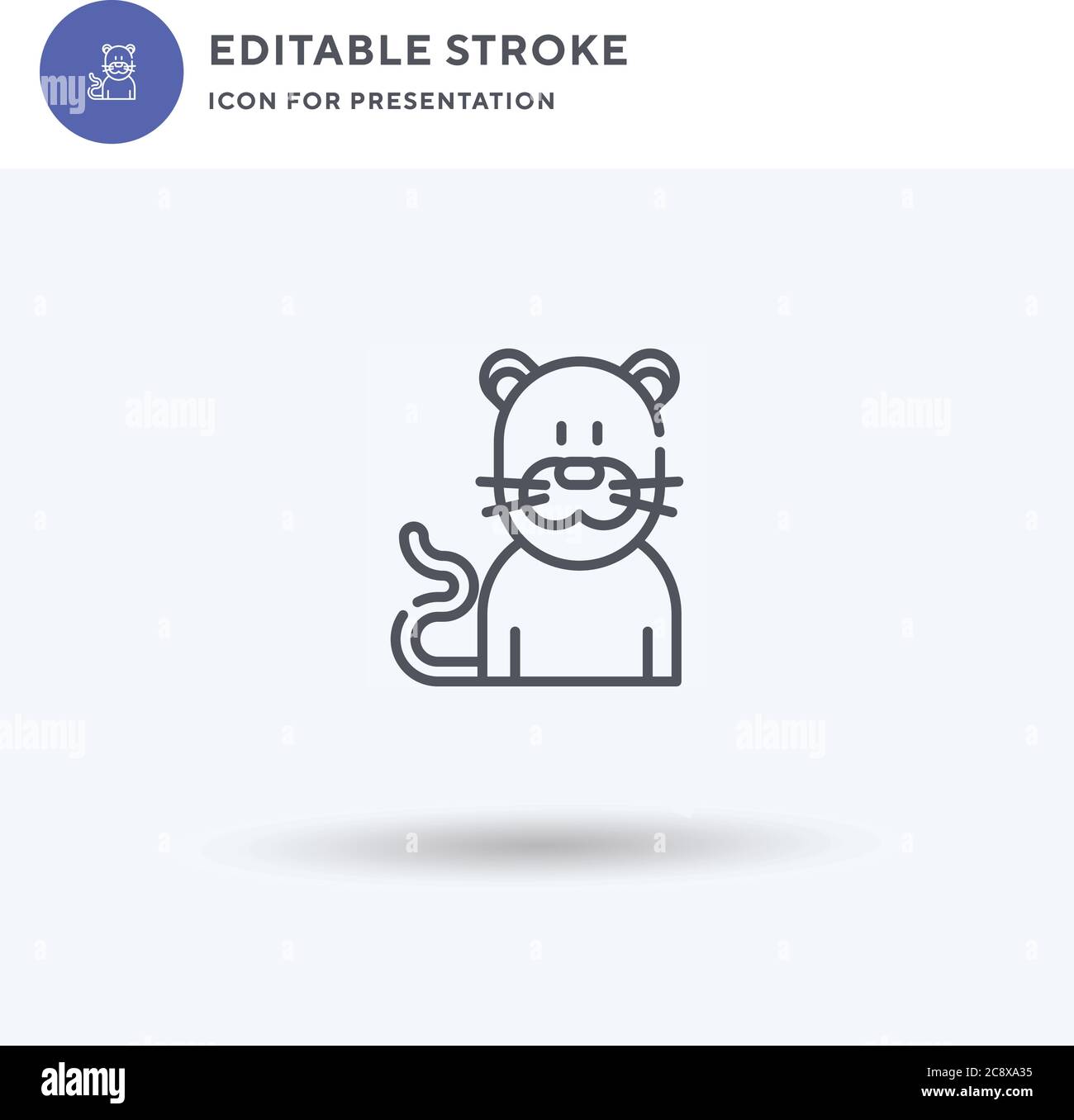 Panther icon vector, filled flat sign, solid pictogram isolated on ...
