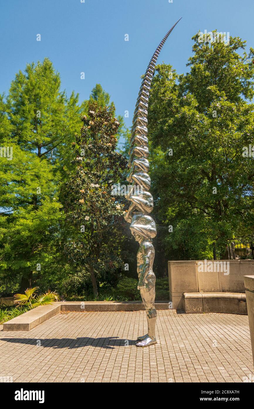 Karma (2011) by Korean artist Do-Ho Suh. Made of brushed stainless ...