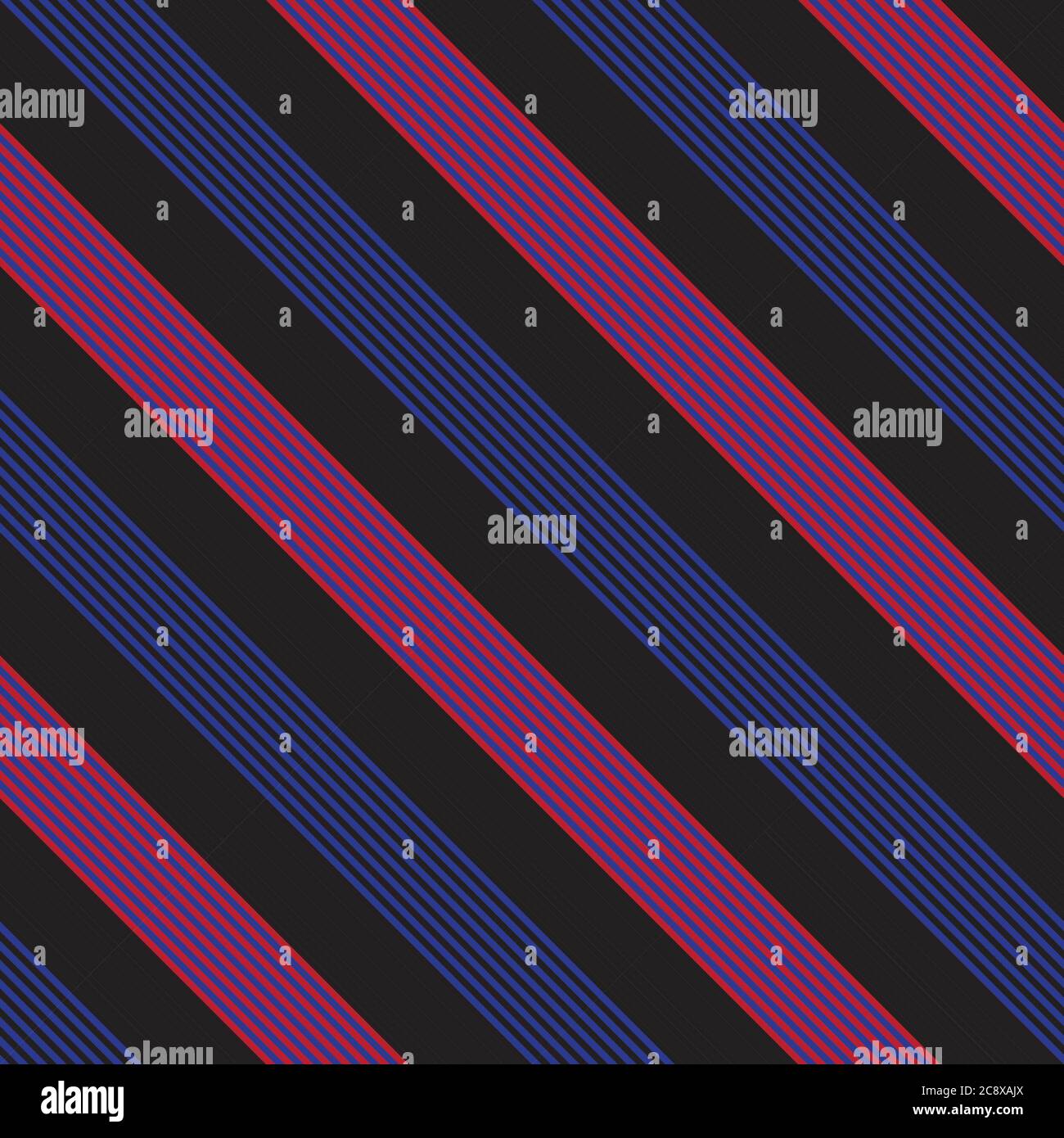 Red and Blue diagonal striped seamless pattern background suitable for ...