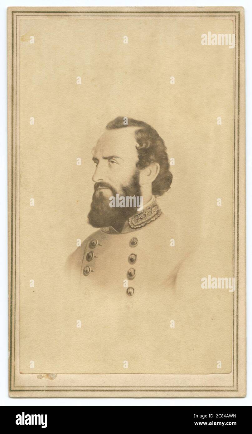 Vintage portrait of thomas stonewall jackson hi-res stock photography ...