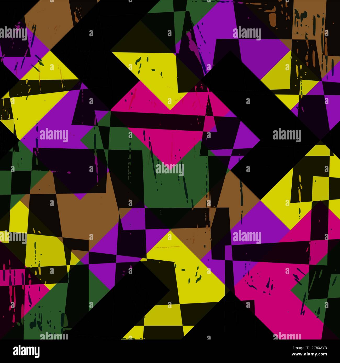 abstract geometric background, with squares, strokes and splashes Stock ...