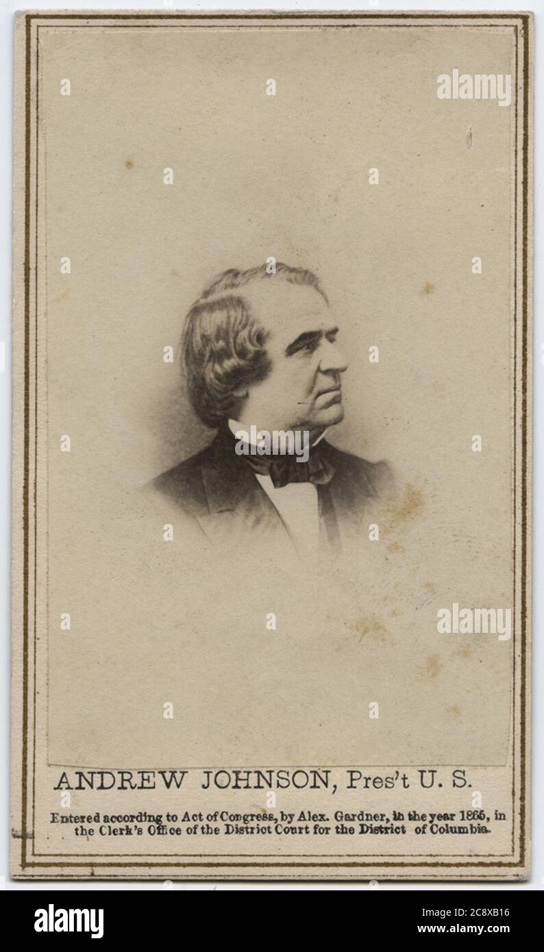 Vintage portrait of andrew johnson hi-res stock photography and images ...