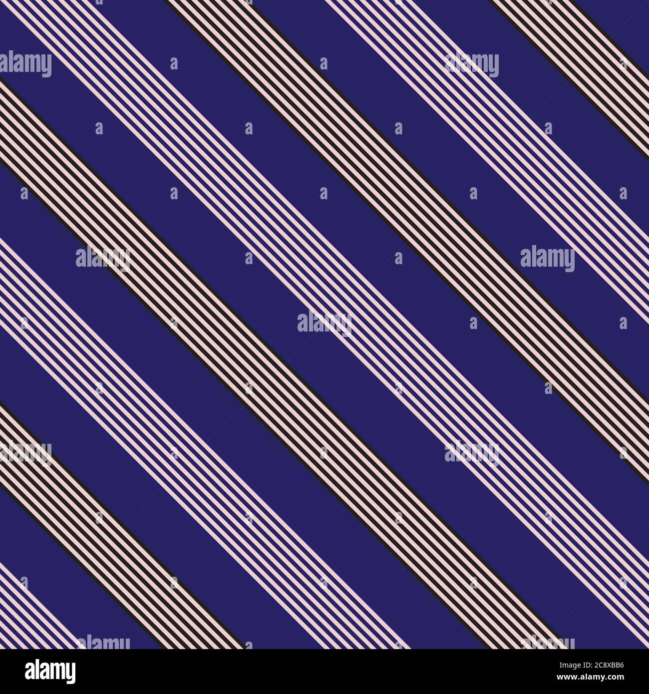 Pink and navy diagonal striped seamless pattern background suitable for ...