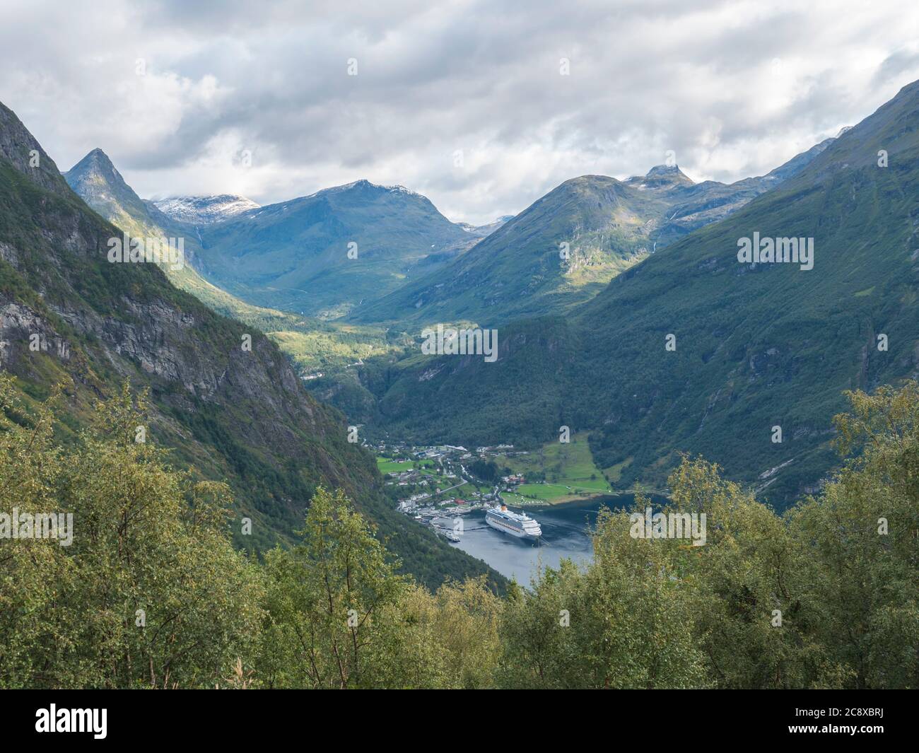 View on Geirangerfjord in Sunnmore region, Norway, one of the most ...