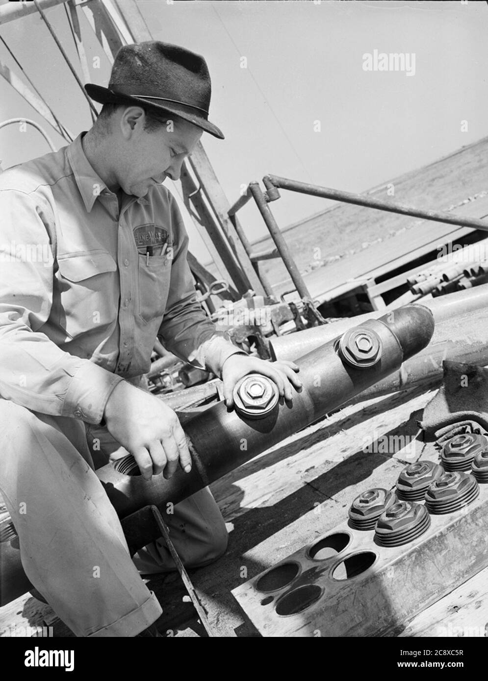 Perforating gun Black and White Stock Photos & Images - Alamy