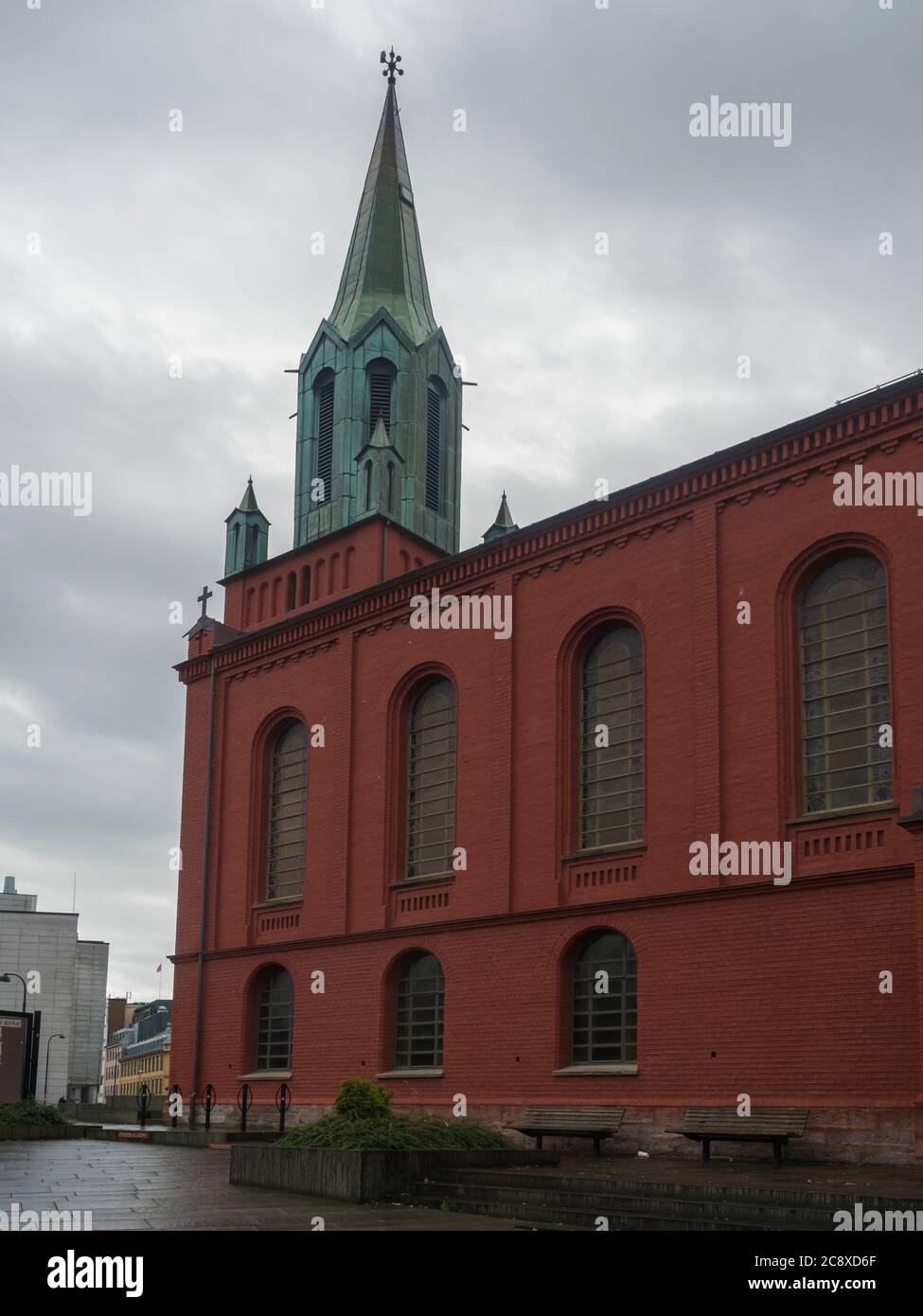 STAVANGER, NORWAY, SEPTEMBER 9, 2019 :View on St. Peter Church or St ...