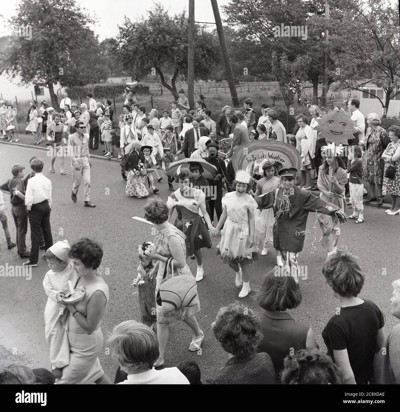 1967, historical, at an English village fete at Bierton ...