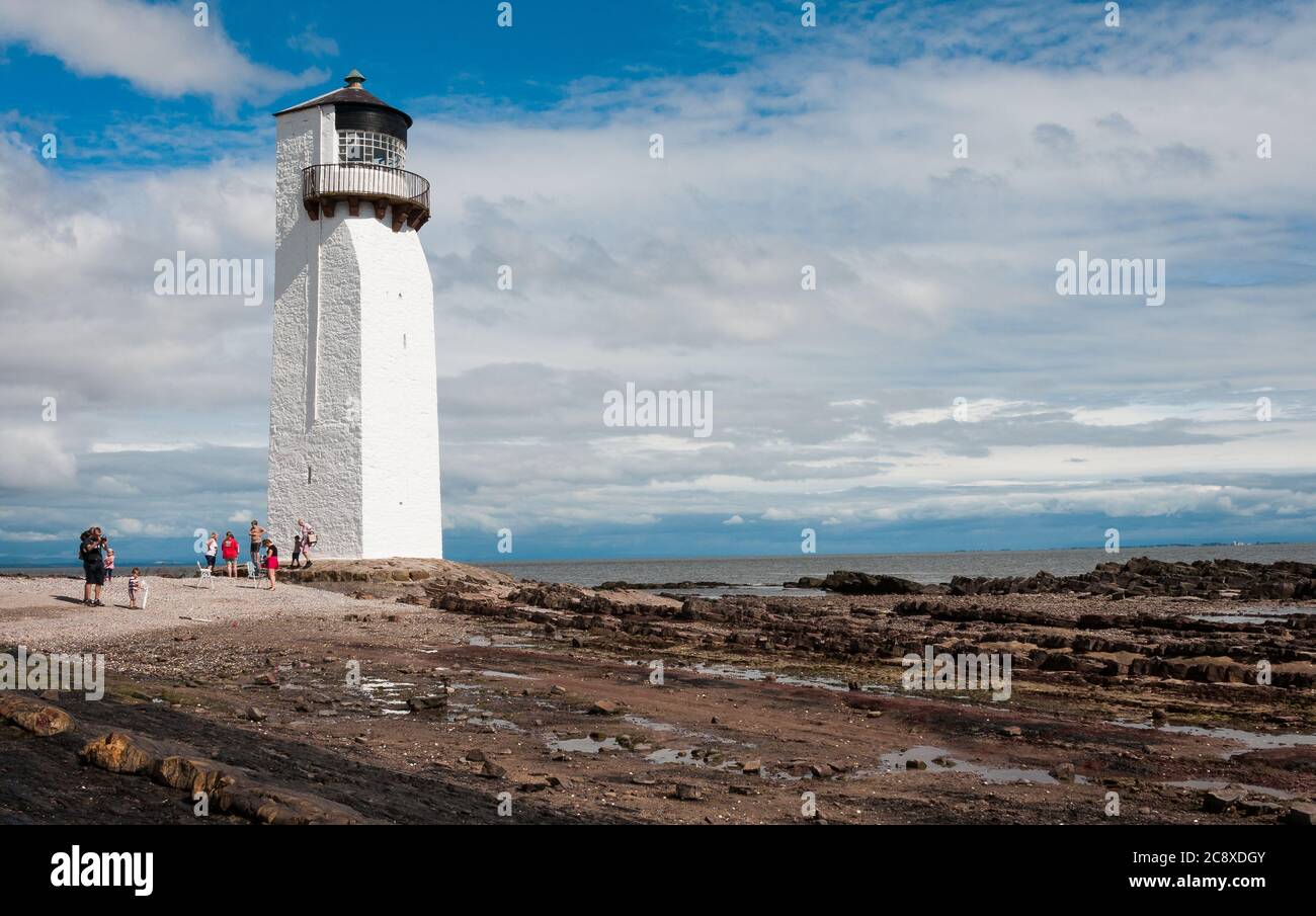 Southerness the most southerly Lighthouse in Scotland Stock Photo - Alamy