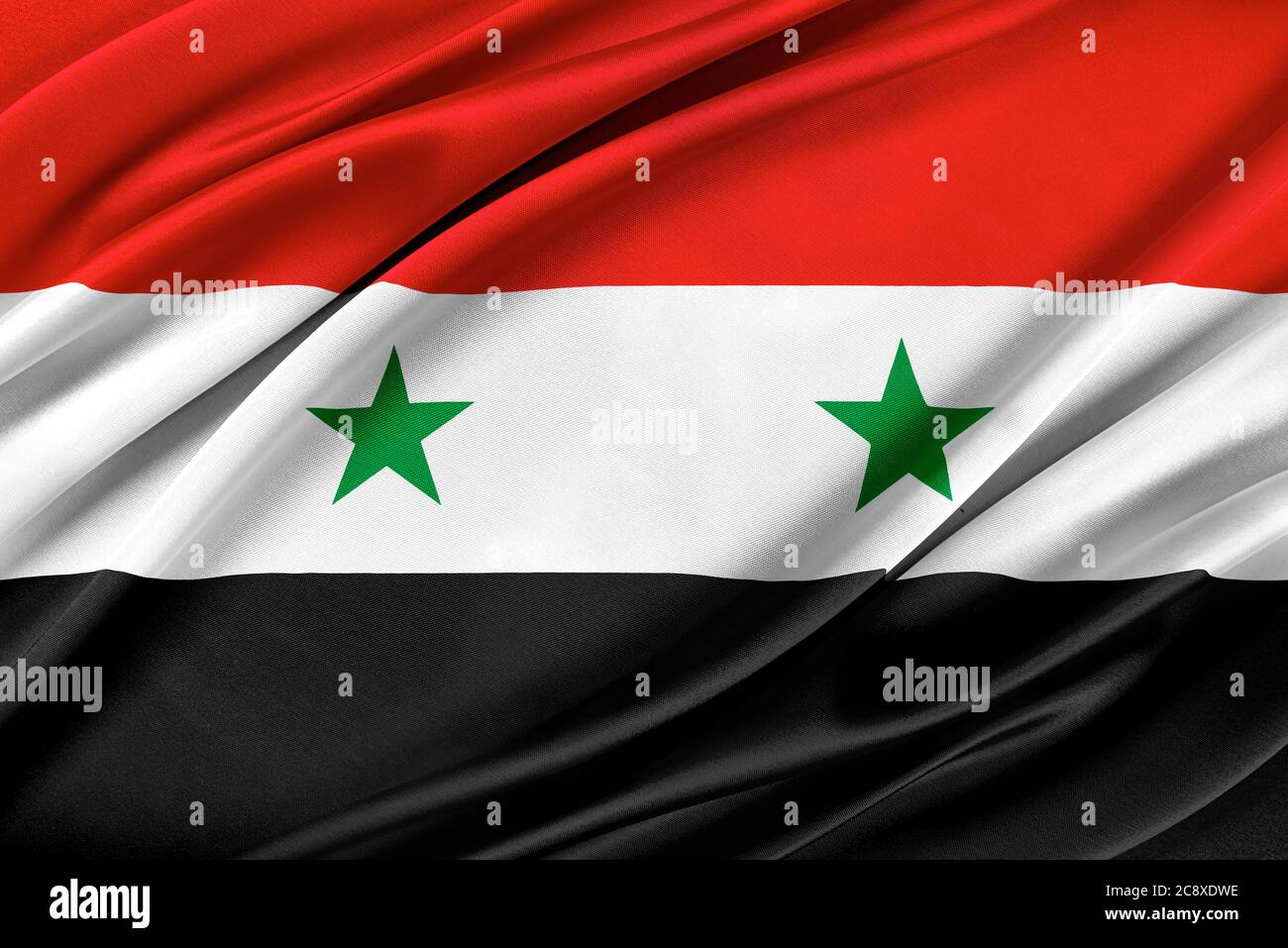 Colorful Syria flag waving in the wind Stock Photo - Alamy