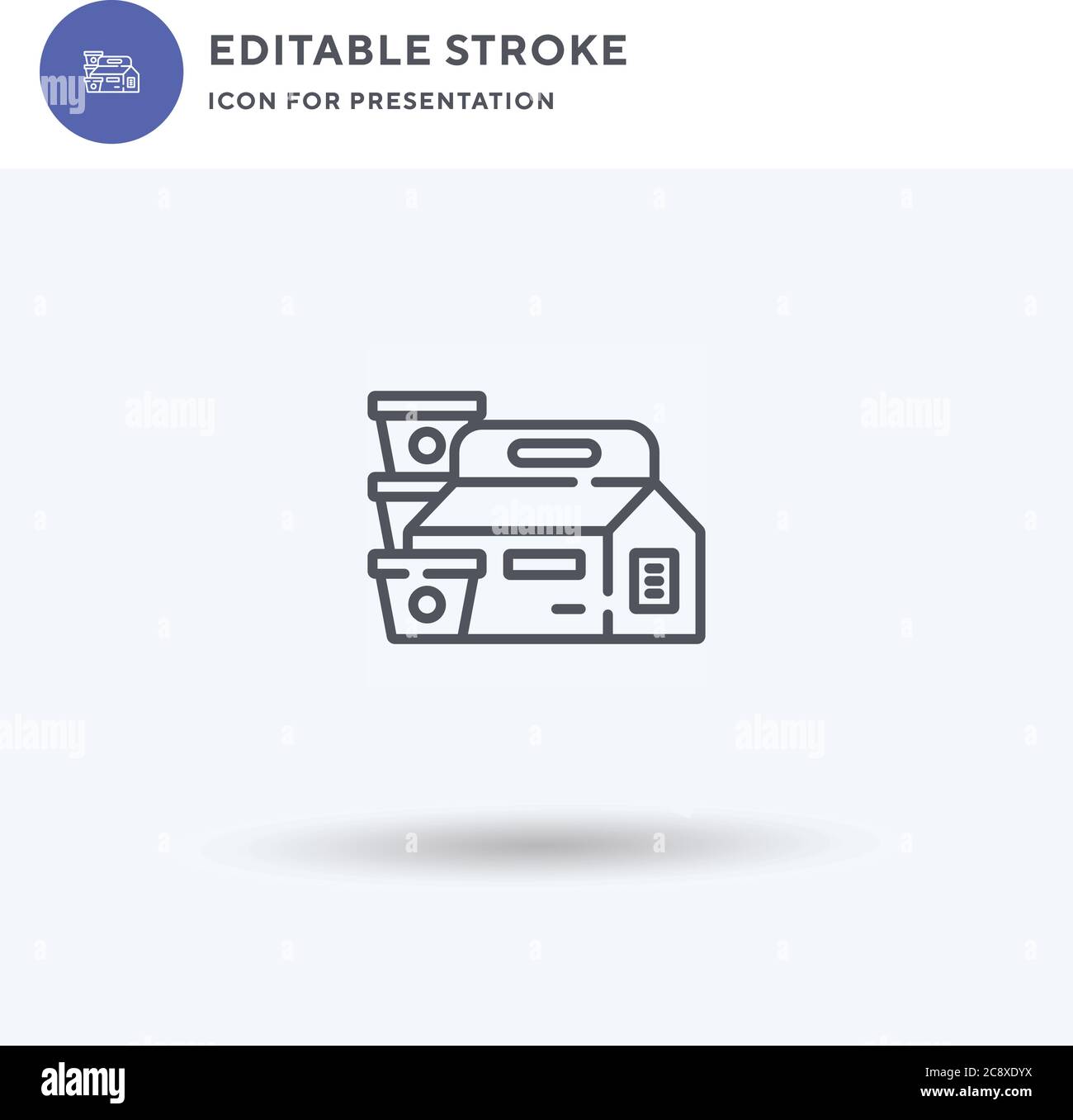 Take Away icon vector, filled flat sign, solid pictogram isolated on ...