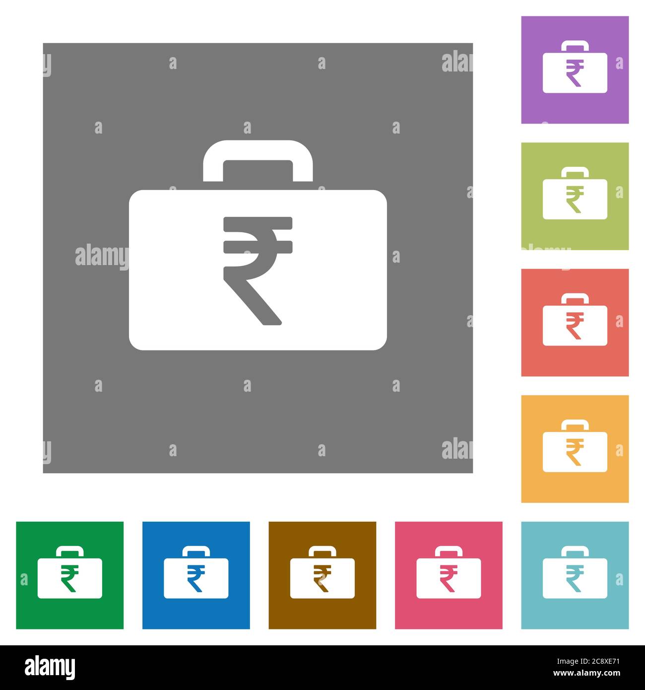Indian rupee coins money bag icon hi-res stock photography and images ...