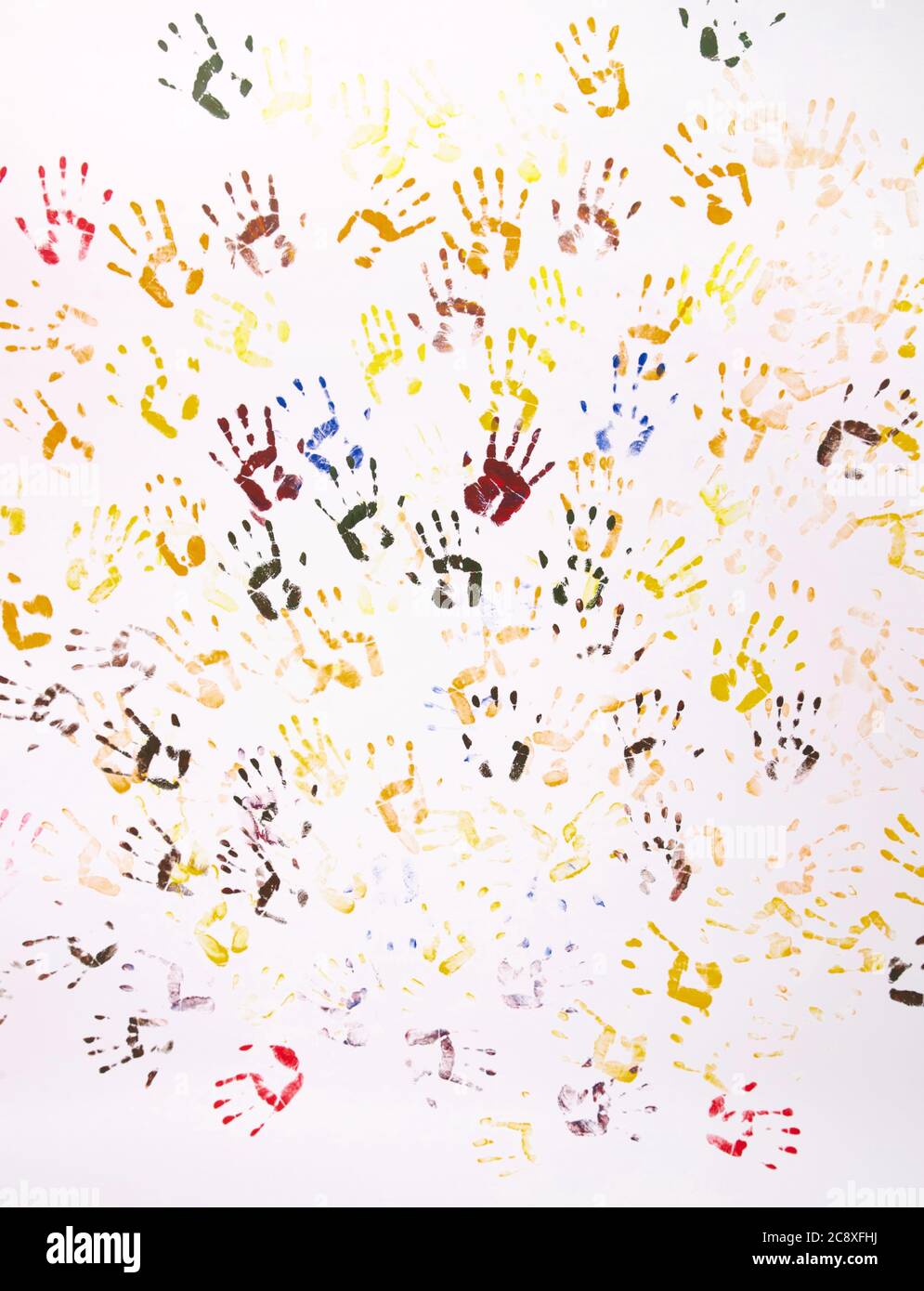 Paint the walls of the fingerprint Stock Photo - Alamy