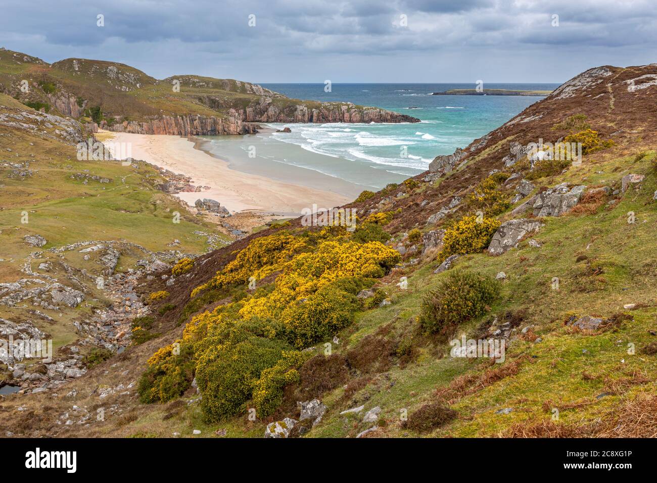 A remote sandy bay on the West Coast of Scotland Stock Photo - Alamy