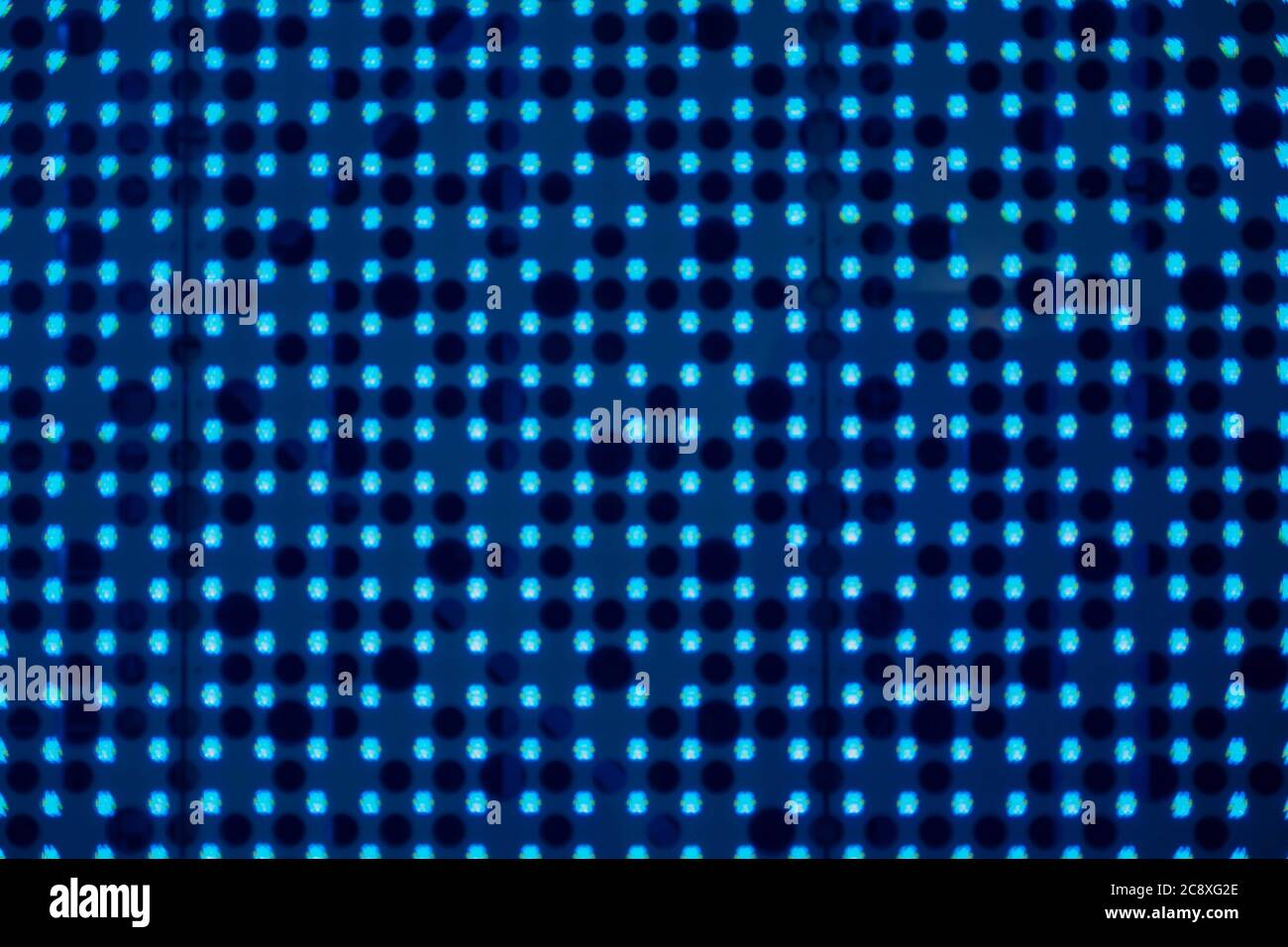 Abstract blurred background. Blue color 2020 LED screen. Defocus Stock ...