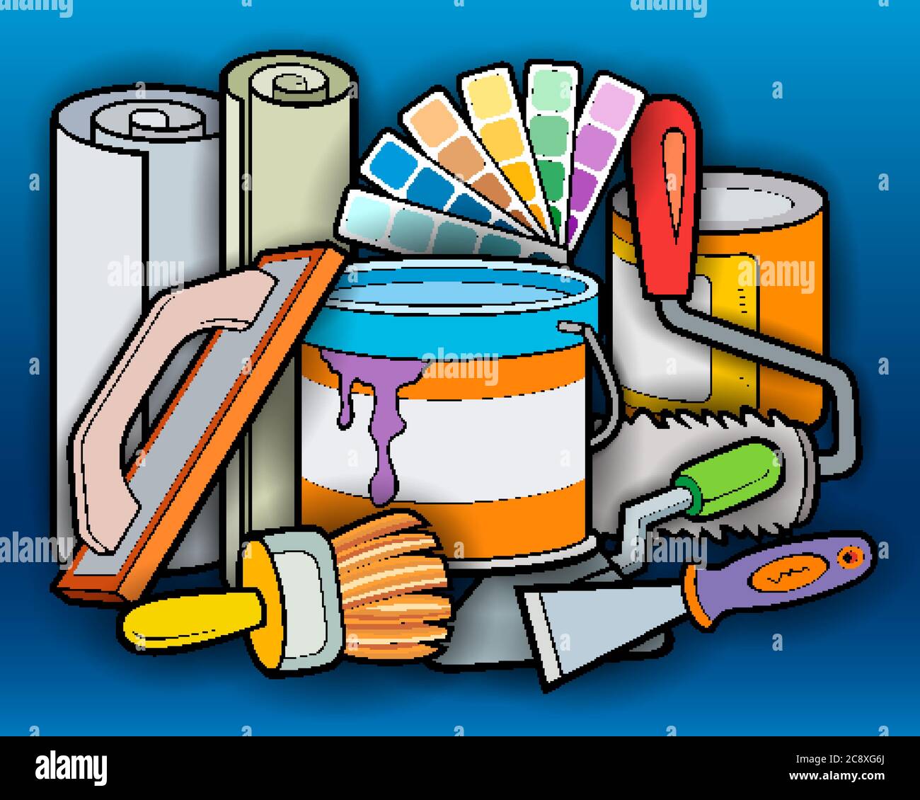 Painting instruments hi-res stock photography and images - Alamy