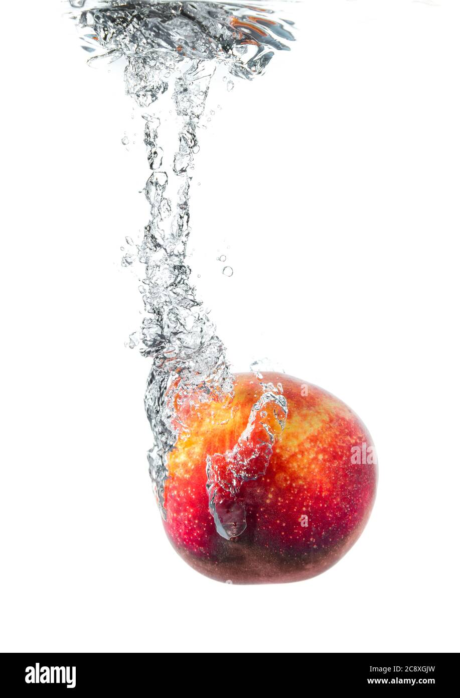Peach fresh peach water Cut Out Stock Images & Pictures - Alamy
