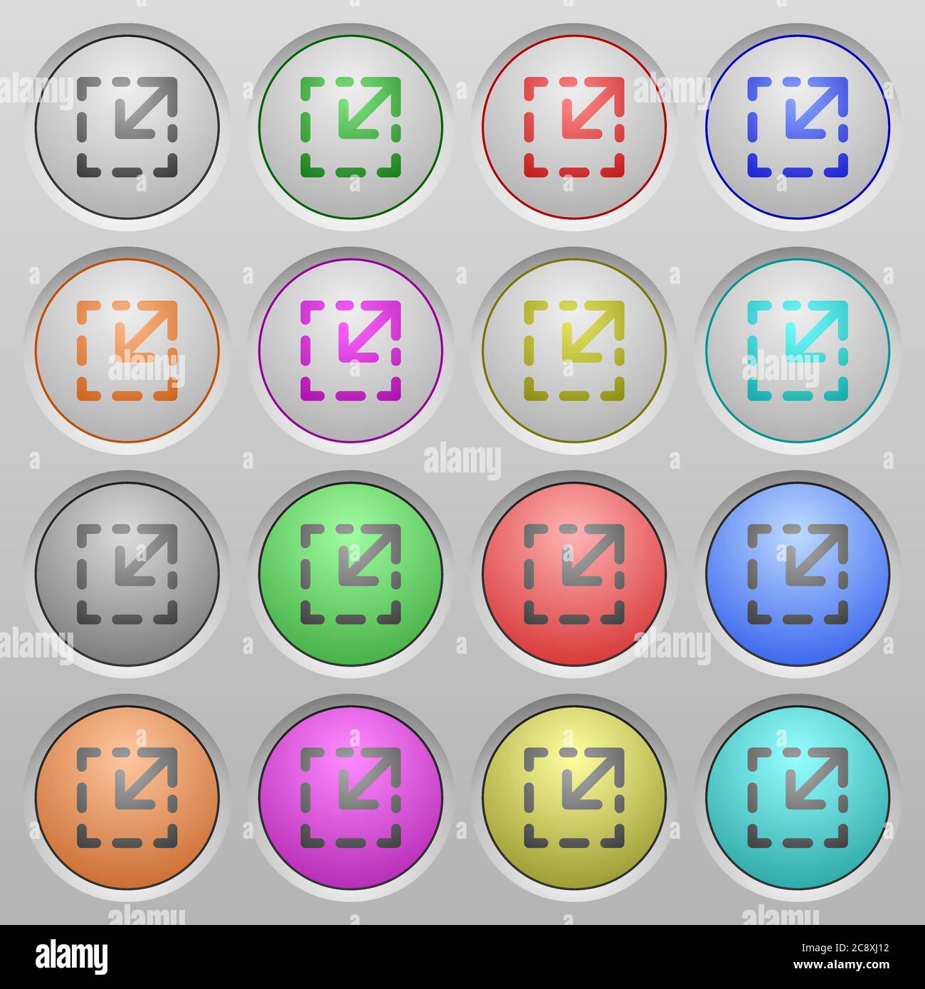 Set of resize element plastic sunk spherical buttons Stock Vector Image ... Set of resize element plastic sunk spherical buttons Stock Vector Image ...