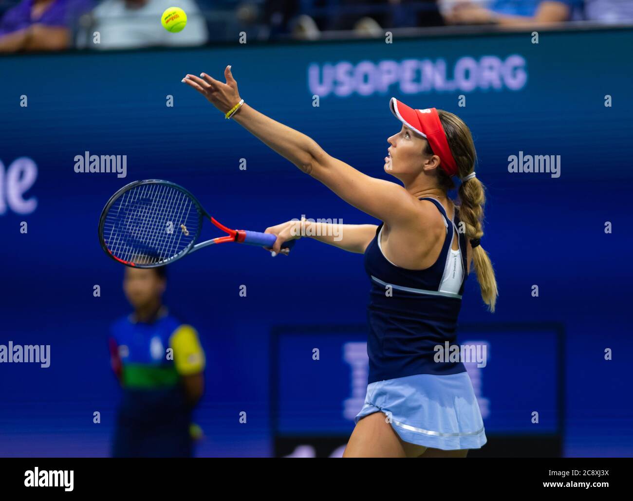 Danielle Collins of the United States in action during her second-round ...