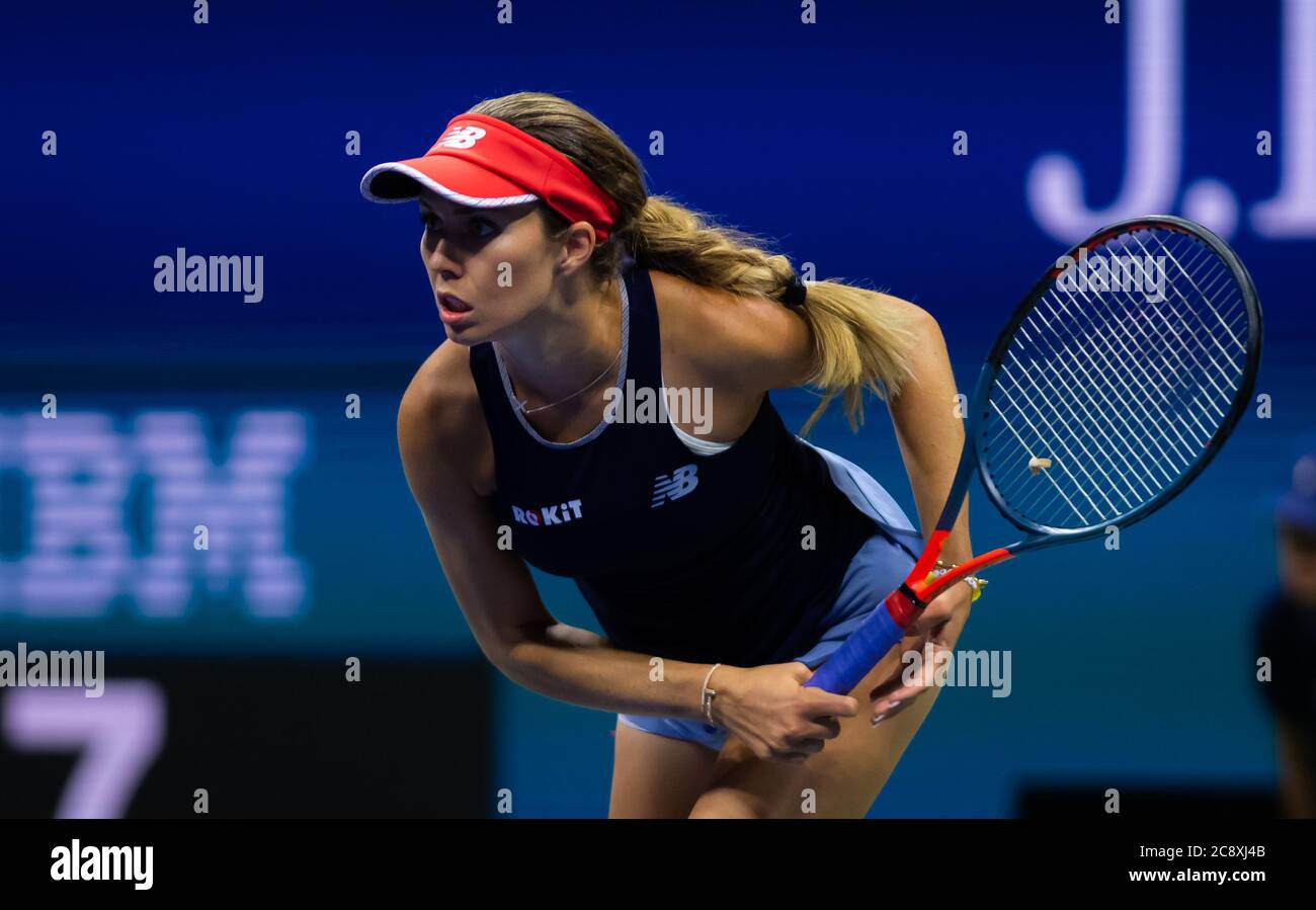 Danielle Collins of the United States in action during her second-round ...