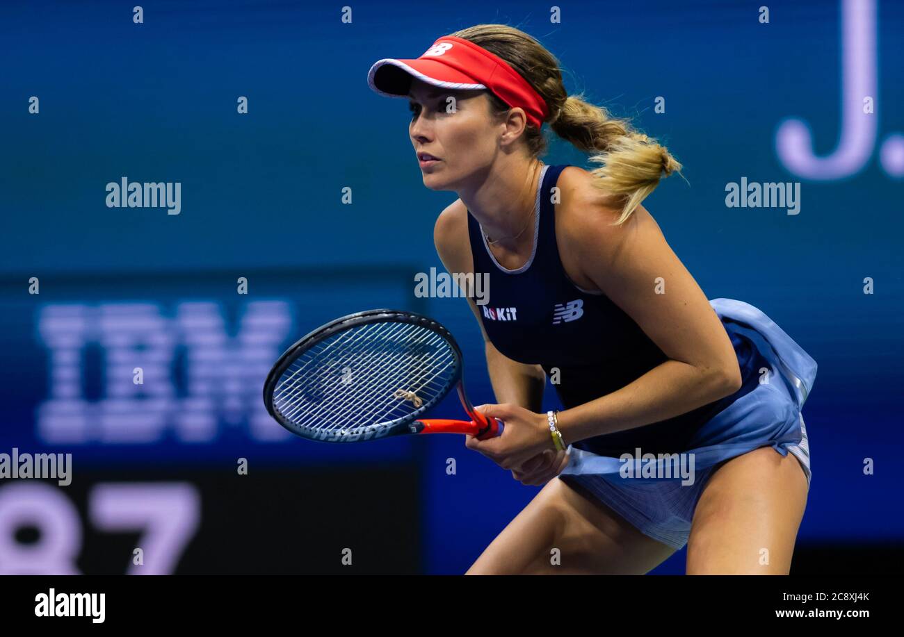 Danielle Collins of the United States in action during her second-round ...