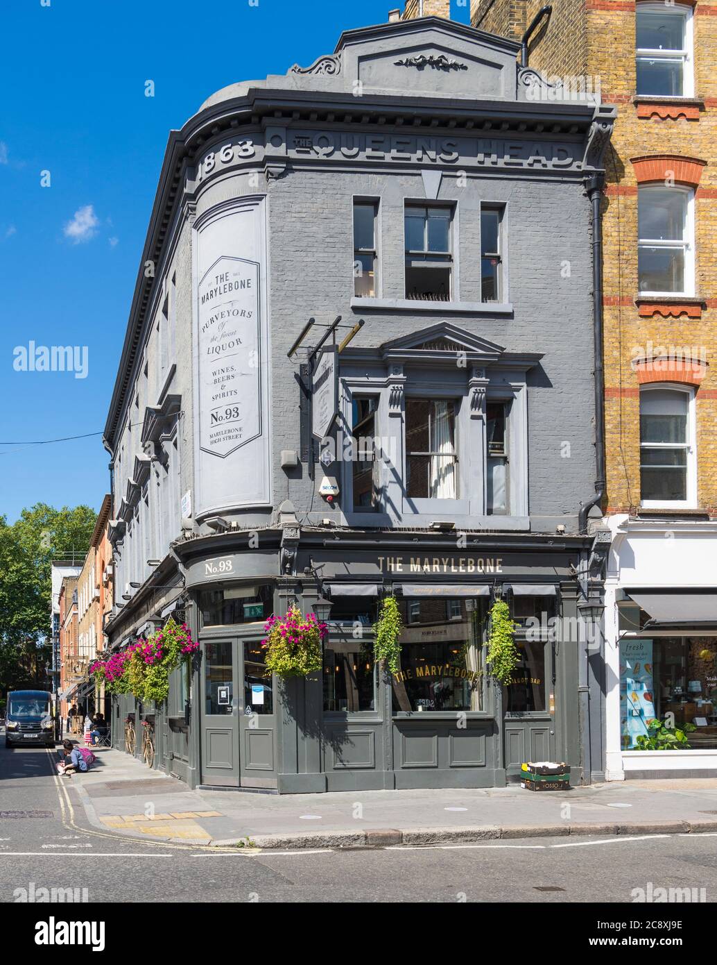 The Marylebone cocktail bar on the corner of Marylebone High Street and ...