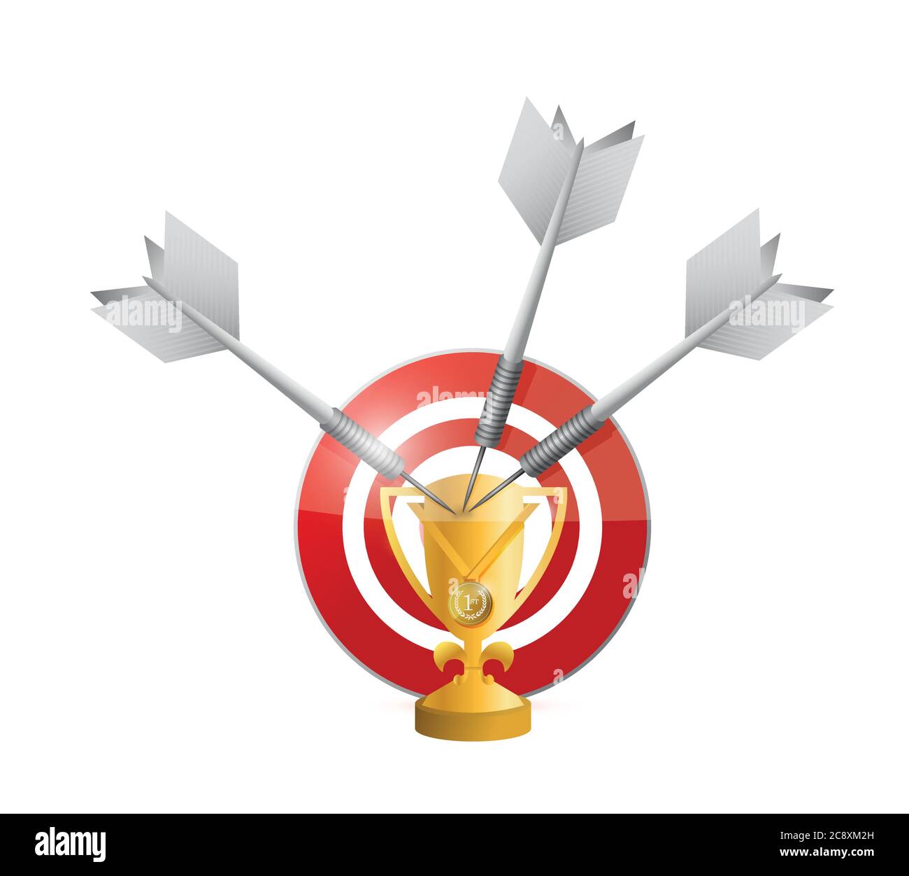 Target victories illustration design over a white background Stock ...