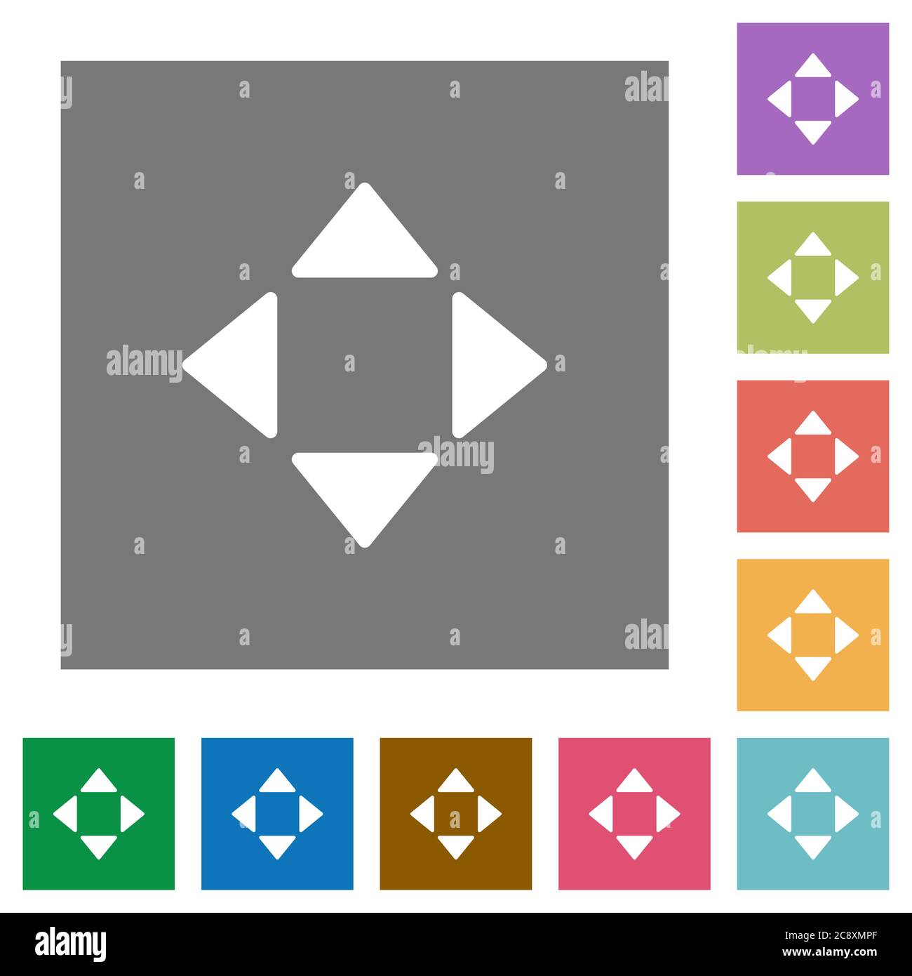 Horizontal control arrows simple Cut Out Stock Images & Pictures - Alamy