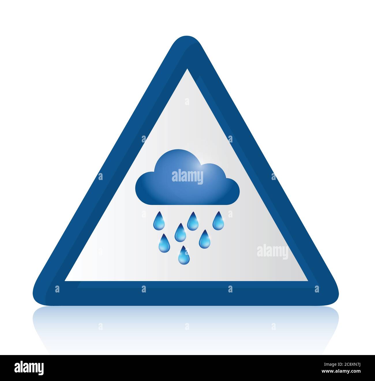 Empty red triangular sign Stock Vector Images - Alamy