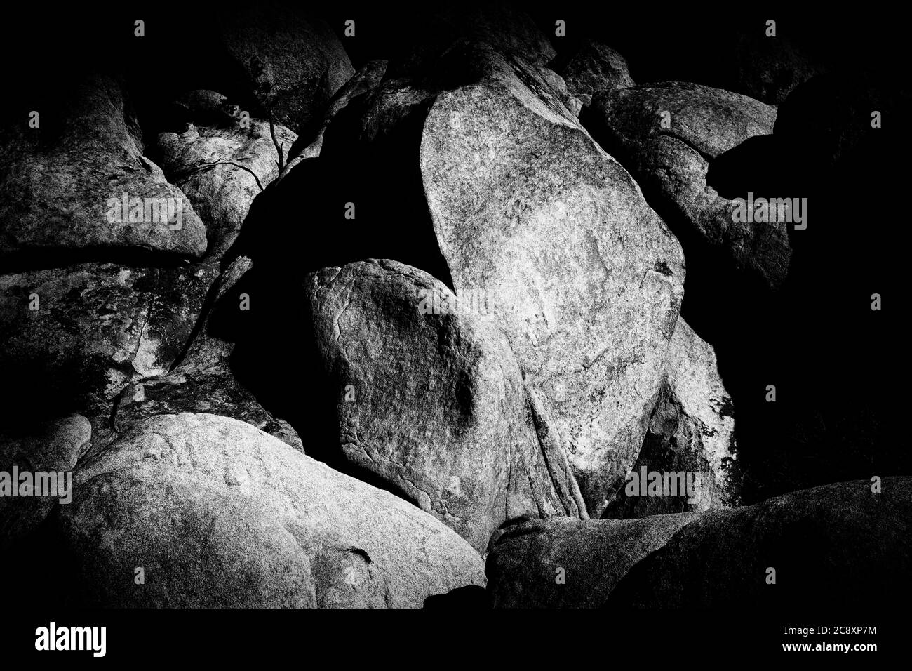 Boulders in Black and White Stock Photo - Alamy