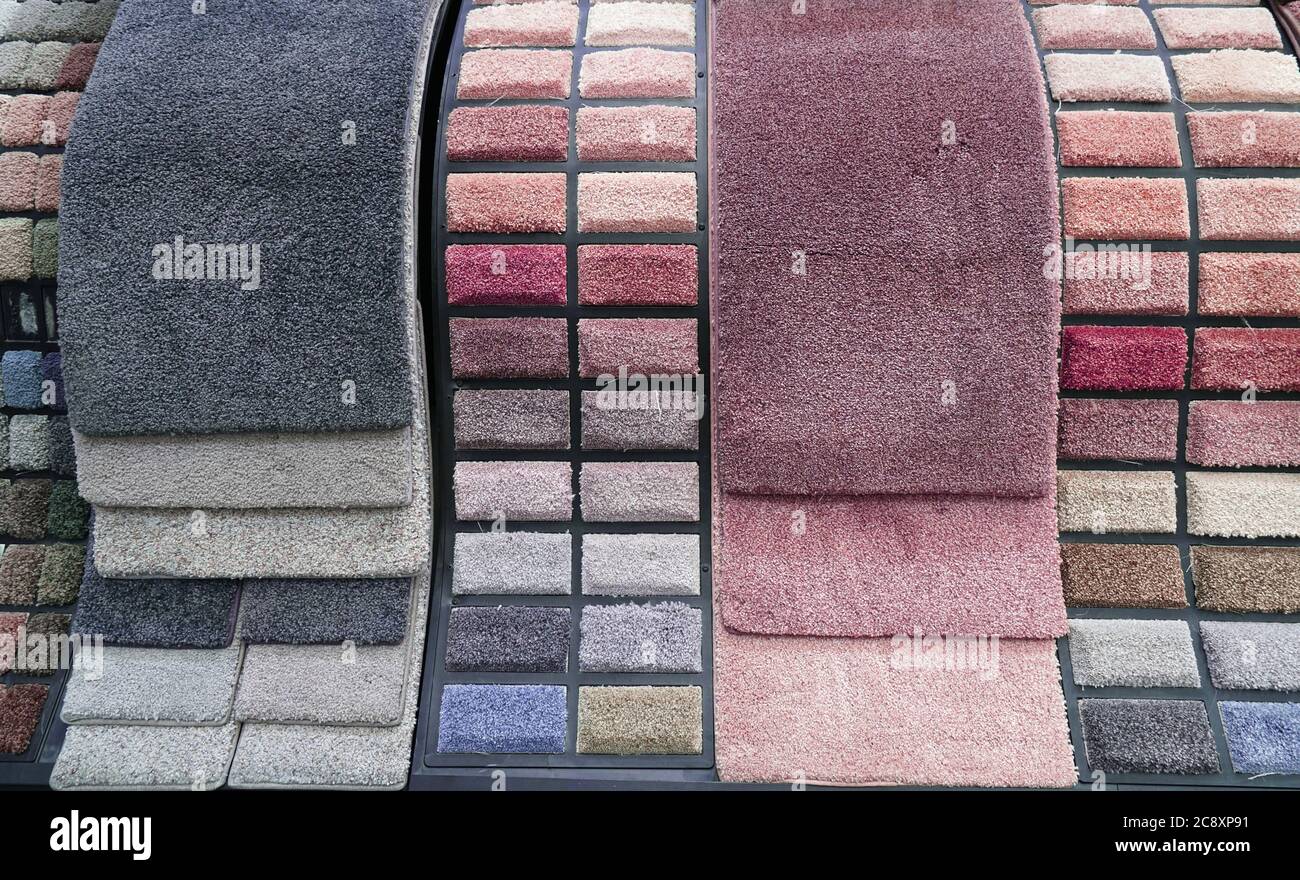 Carpet samples hi-res stock photography and images - Alamy