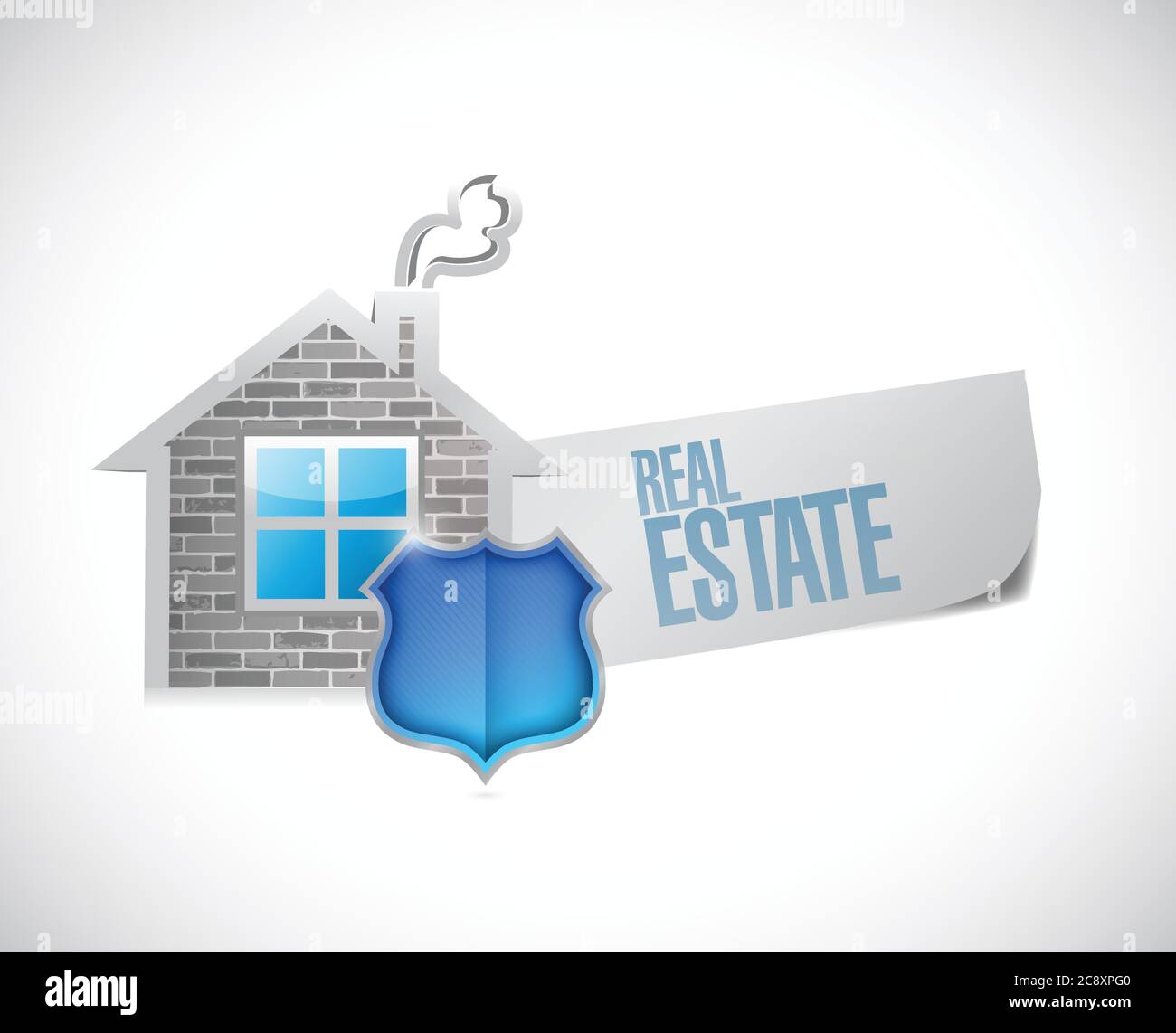 Real estate sign illustration design over a white background Stock ...