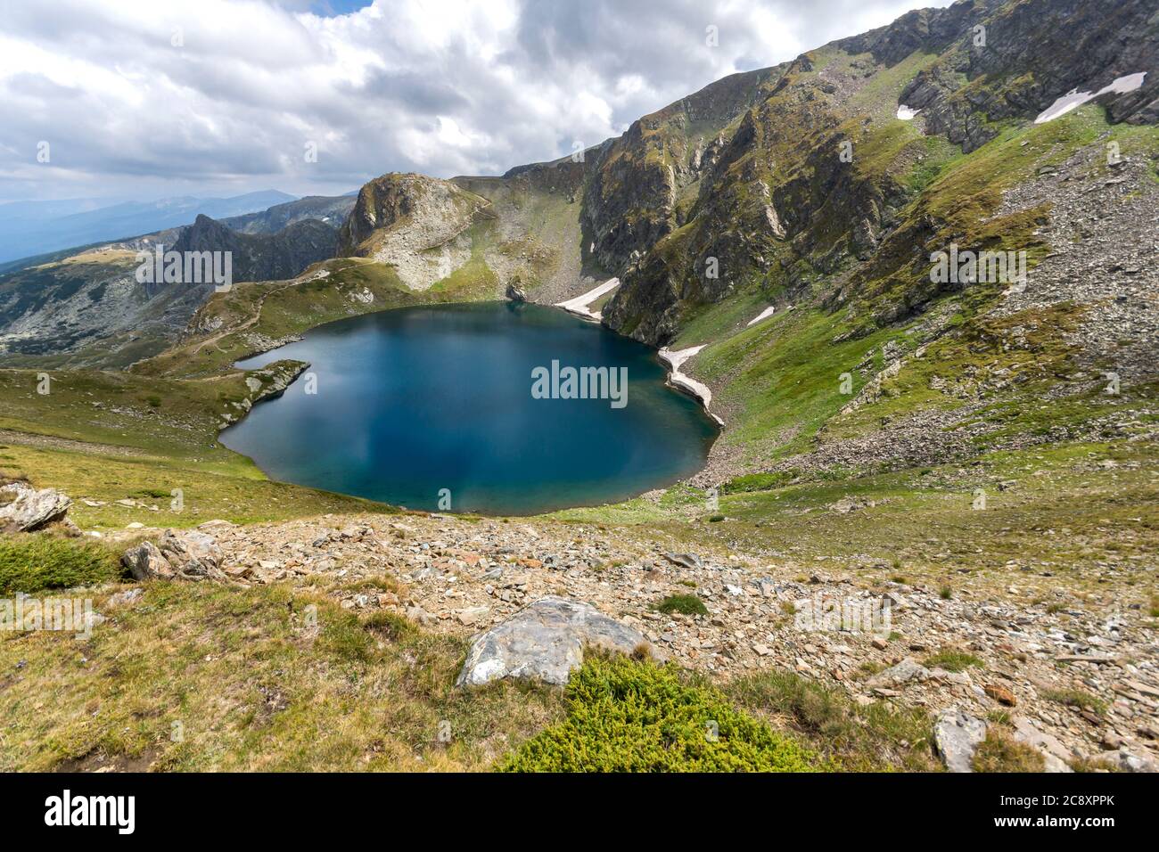 Amazing Landscape with The Eye Lake, Rila Mountain, The Seven Rila ...