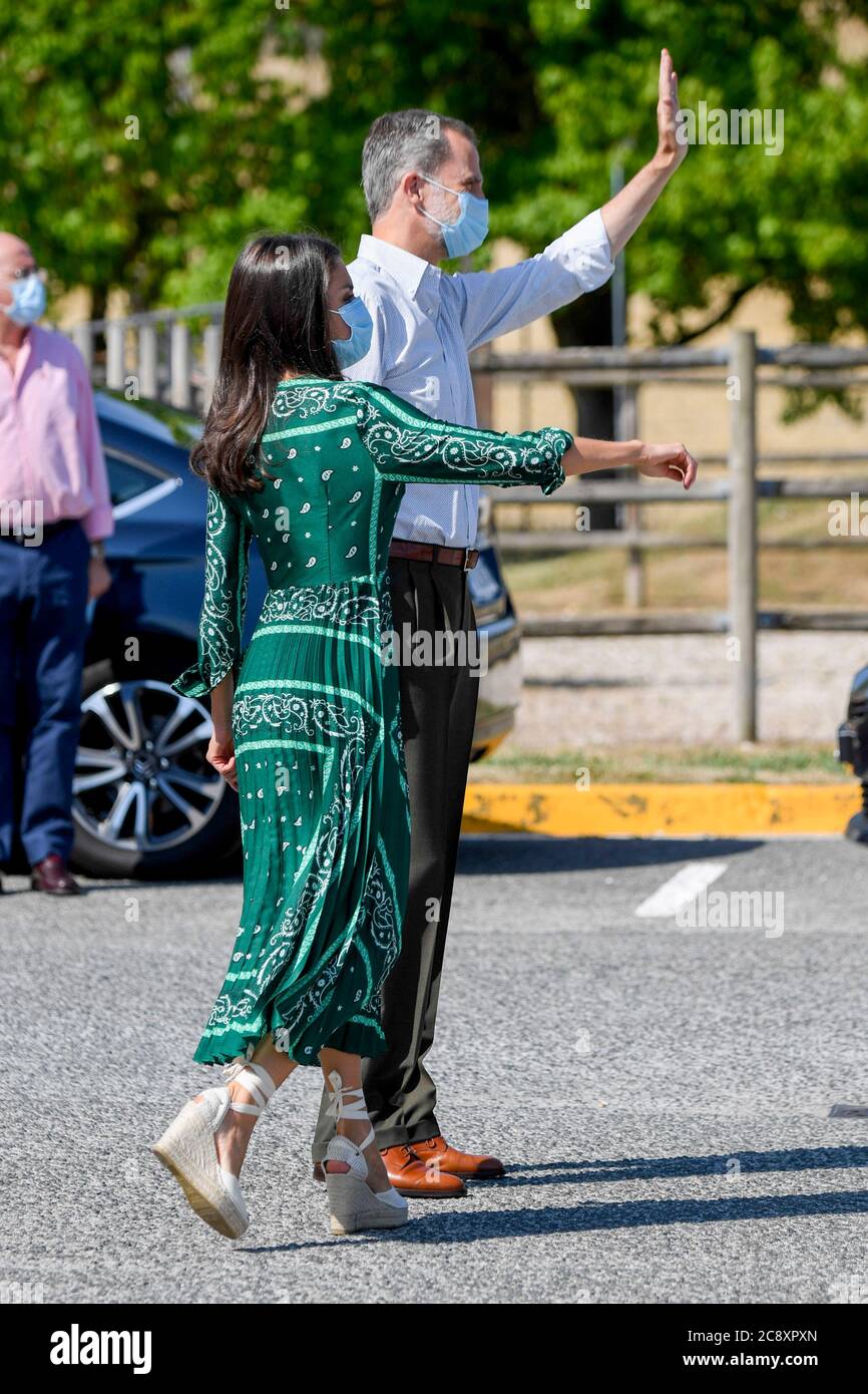 Cizur Menor, Spain. 27th July, 2020. ***NO SPAIN*** King Felipe VI of ...