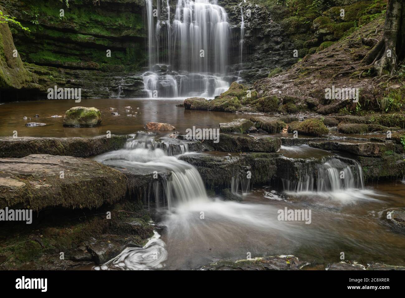 Scaleber Force waterfall in the Yorkshire Dales Stock Photo - Alamy