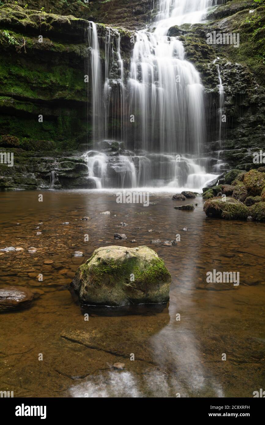 Scaleber Force waterfall in the Yorkshire Dales Stock Photo - Alamy