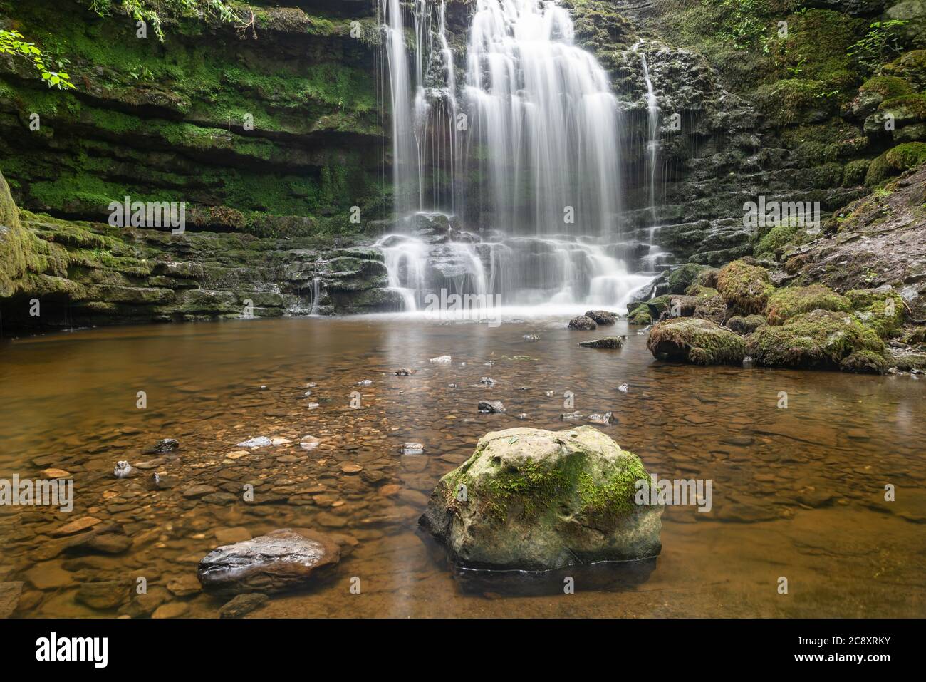 Scaleber Force waterfall in the Yorkshire Dales Stock Photo - Alamy