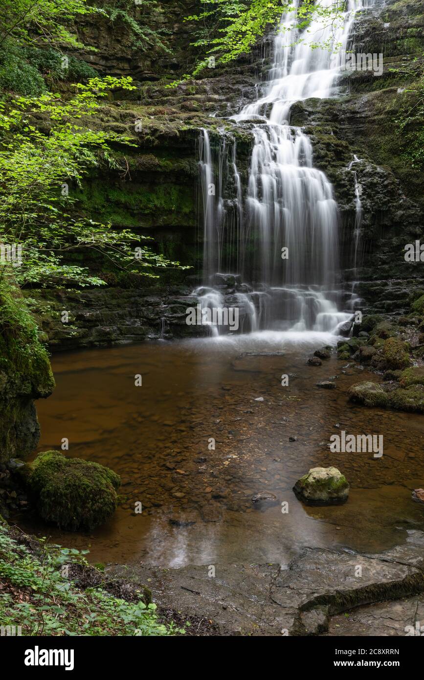 Scaleber Force waterfall in the Yorkshire Dales Stock Photo - Alamy