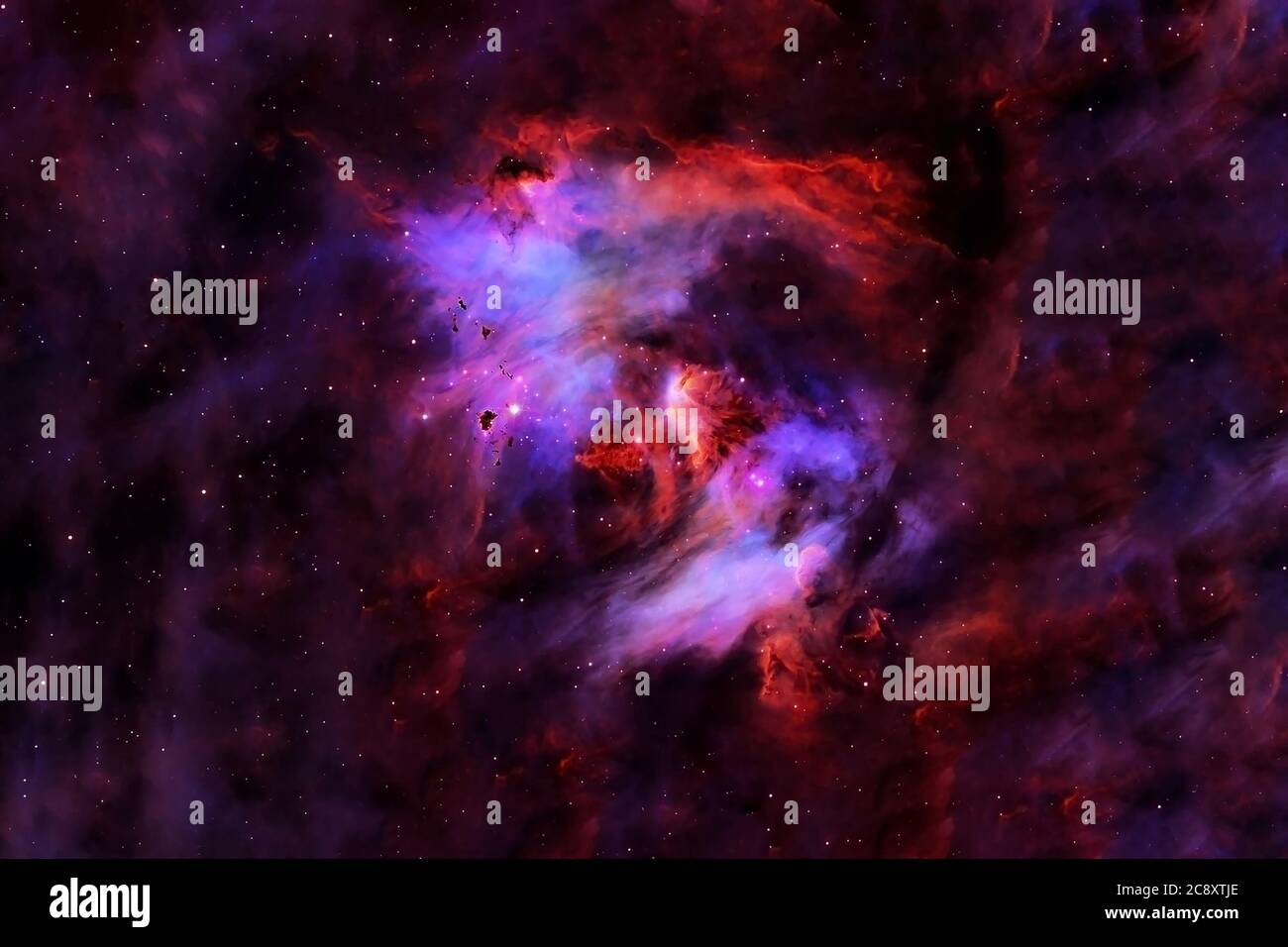 A beautiful colored galaxy. Elements of this image were furnished by ...