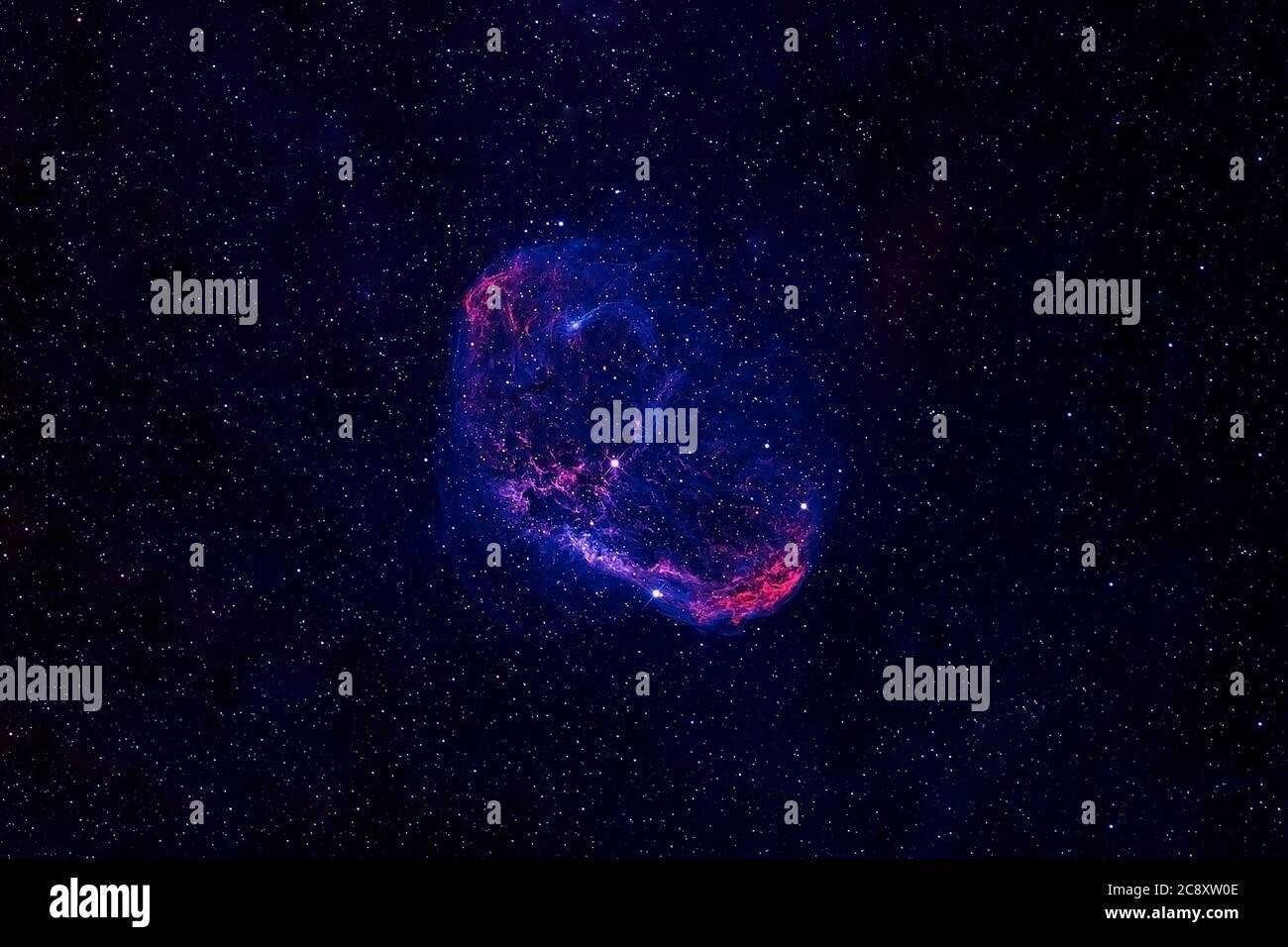 Purple galaxy in deep space. Elements of this image were furnished by ...