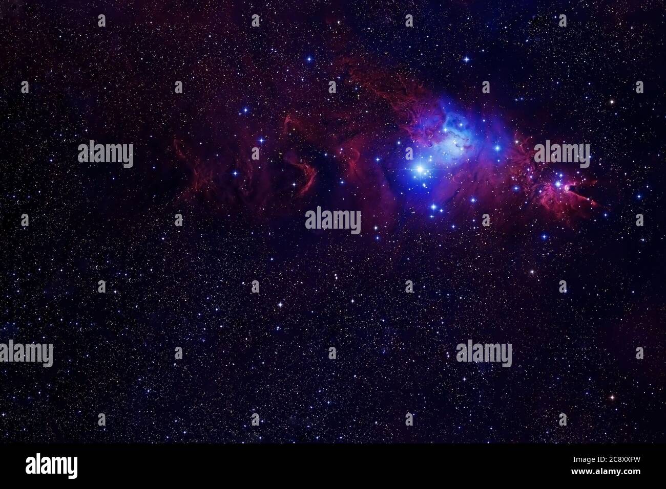 Blue beautiful galaxy. Elements of this image were furnished by NASA ...