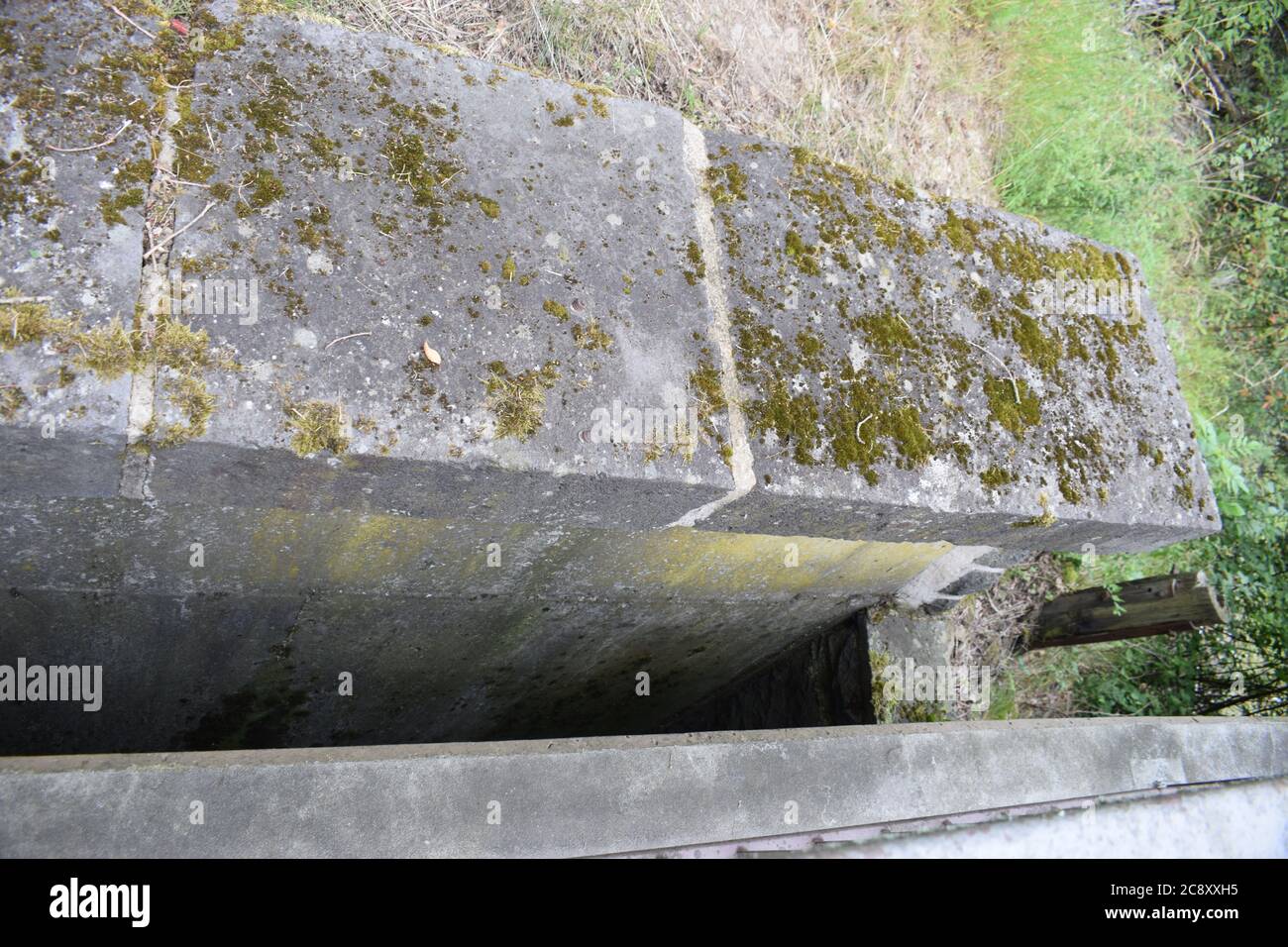huge concrete blocks at a bridge Stock Photo - Alamy