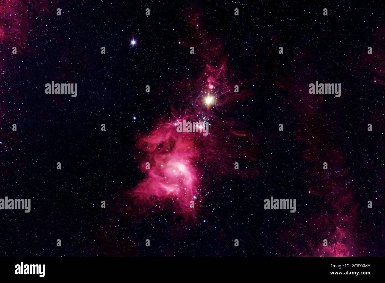 Bright red galaxy. Elements of this image were furnished by NASA Stock ...