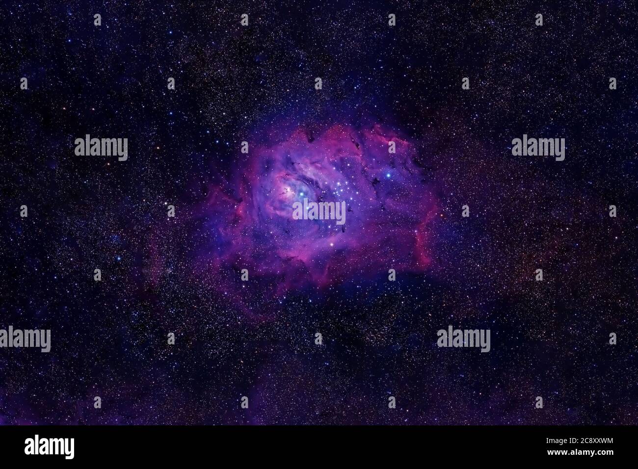 Purple galaxy in deep space. Elements of this image were furnished by ...