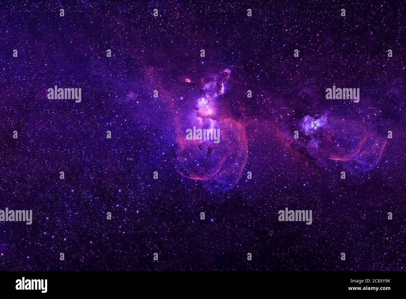Purple galaxy in deep space. Elements of this image were furnished by ...