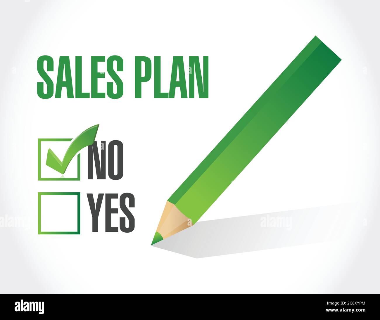 No sales plan concept illustration design over a white background Stock ...
