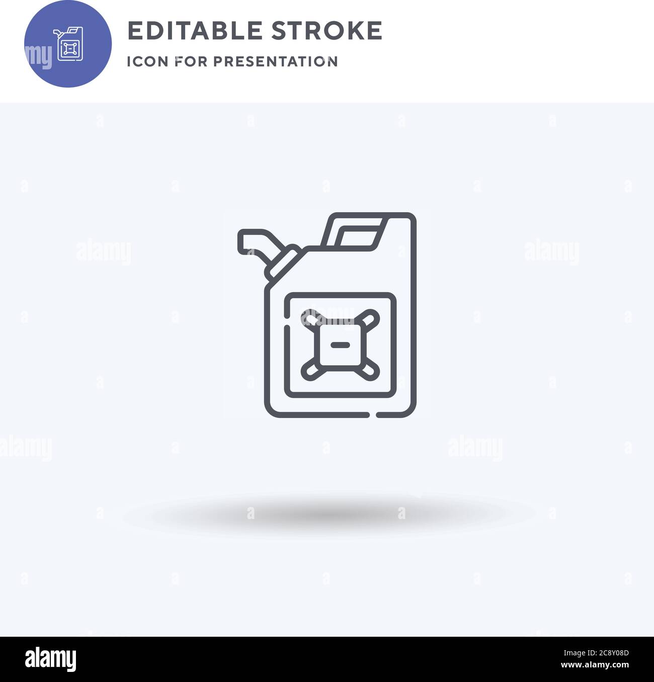 Jerrycan icon vector, filled flat sign, solid pictogram isolated on ...