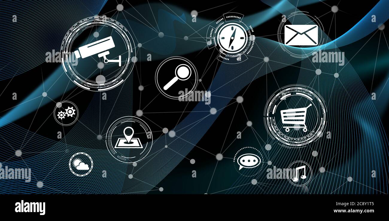 Illustration of an apps concept Stock Photo - Alamy